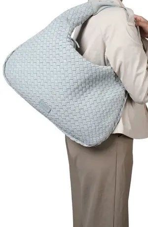 ECOTORIE San Angelo Suede Shoulder Bag - Sky Light