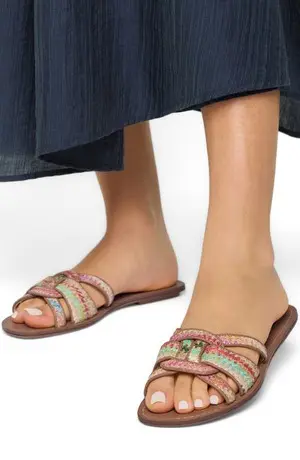 Aldo Rosmary Slide Sandal - Brown Multi
