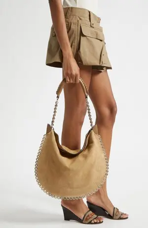 Isabel Marant Oskan Soft Suede Hobo Bag