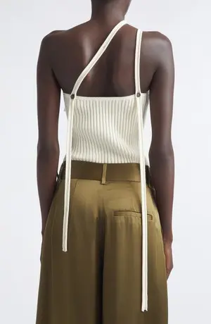 AISLING CAMPS Convertible Merino Wool Camisole - Ivory