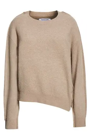 AISLING CAMPS Sculpted Wool Blend Pullover Sweater