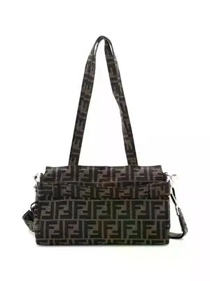 Fendi X Frgmt Foldable Baguette Zucca Canvas Shoulder Bag - Brown