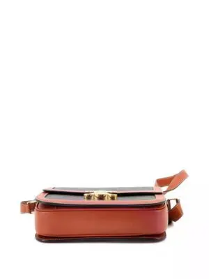Celine Triomphe Coated Canvas Medium Shoulder Bag - Brown