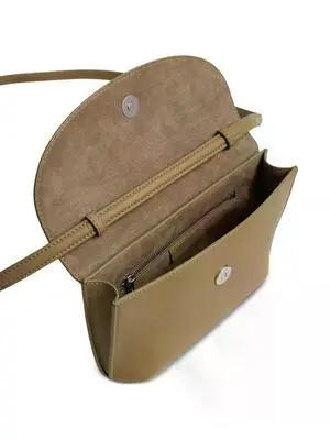YU MEI Keriana Leather Clutch - Brown