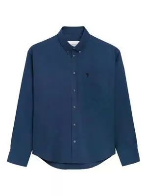 Ami De Coeur Logo-embroidered Shirt - Blue