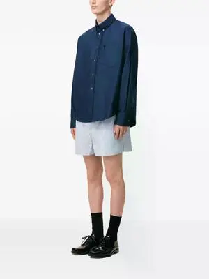 Ami De Coeur Logo-embroidered Shirt - Blue