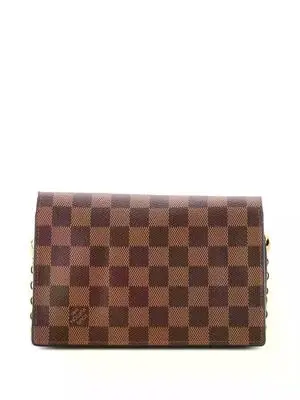 LOUIS VUITTON Vavin Chain Wallet Nm Damier With Leather Crossbody Bag - Multicolour