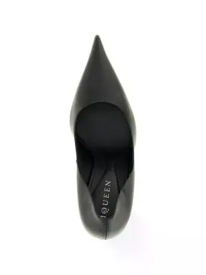 Alexander McQueen Pointed Stiletto Leather Pumps