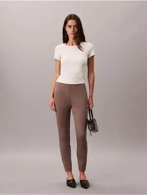 Calvin Klein Ponte Skinny Fit Pants - Iron
