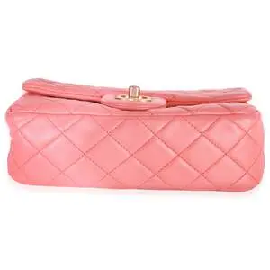 Chanel Quilted Lambskin Pearl Crush Rectangular Flap Bag