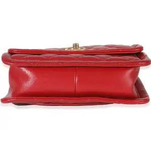 Chanel Quilted Puffy Calfskin Twist Your Buttons Flap Bag