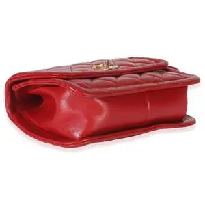 Chanel Quilted Puffy Calfskin Twist Your Buttons Flap Bag