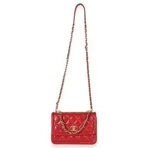 Chanel Quilted Puffy Calfskin Twist Your Buttons Flap Bag