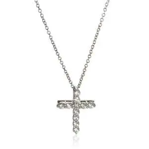 Tiffany & Co. Diamond Cross Pendant - Platinum