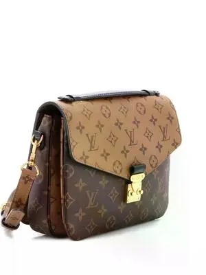 LOUIS VUITTON Pochette Metis Reverse Monogram Canvas Crossbody Bag - Brown