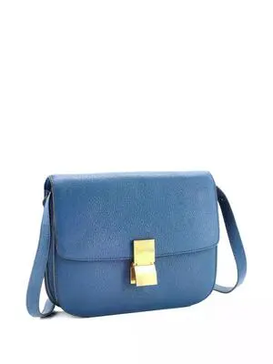 Celine Classic Box Bag Grainy Leather Medium - Blue