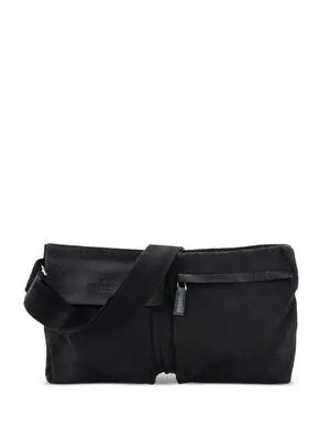 Gucci Vintage Double Gg Canvas Belt Bag - Black