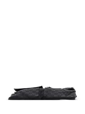 Gucci Vintage Double Gg Canvas Belt Bag - Black