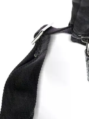 Gucci Vintage Double Gg Canvas Belt Bag - Black
