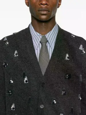 Fendi Crystal-embellished Button-up Cardigan