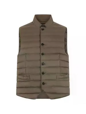 MOORER Button-front Padded Gilet