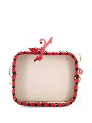 Fendi Mon Tresor Whipstitch Leather Mini Bucket Bag