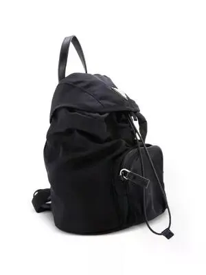 Prada Single Buckle Pocket Tessuto Small Backpack