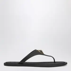Versace Alia Rubber Sandals - Black