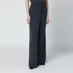Max Mara Wide-leg Silk Trousers - Blue