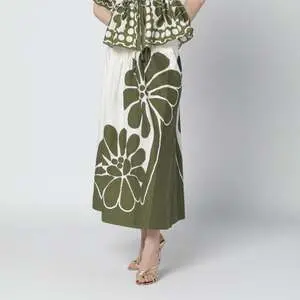 Farm Rio Palermo Printed Maxi Skirt - Green