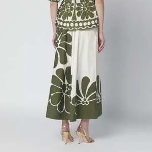 Farm Rio Palermo Printed Maxi Skirt - Green