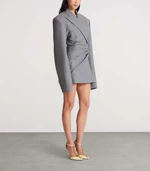 Balmain Wool Jacket Dress
