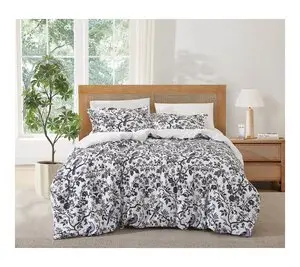 BROOKLYN LOOM Ava Floral Full/queen 3 Piece Com Forter Set - One-color