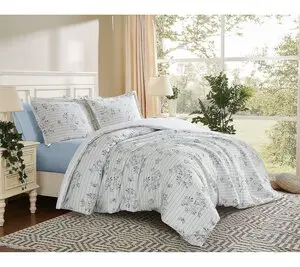 COTTAGE CLASSICS Emma Floral King Duvet Set
