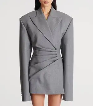 Balmain Wool Jacket Dress