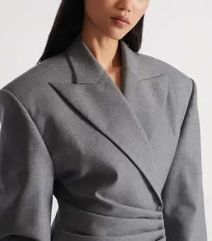Balmain Wool Jacket Dress