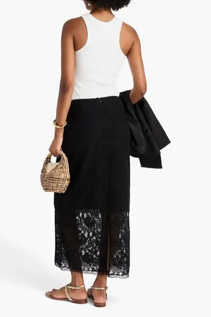 Zimmermann Corded Lace Midi Skirt