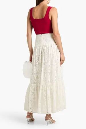 Zimmermann Cotton-blend Corded Lace Maxi Skirt
