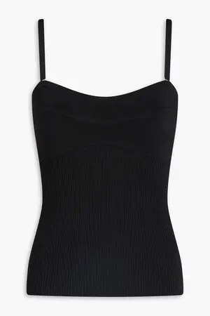 Zimmermann Ribbed-knit Top - Black
