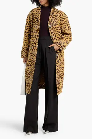 Zimmermann Leopard-jacquard Coat