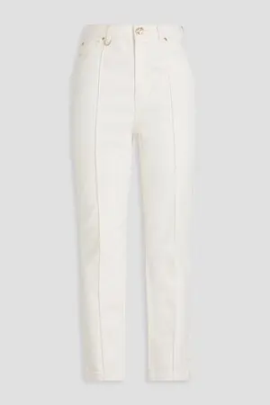 Zimmermann High-rise Tapered Jeans - Off-white
