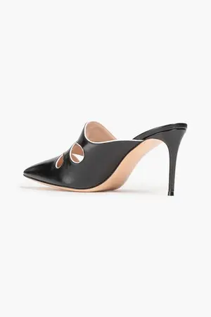 Casadei Cutout Leather Mules