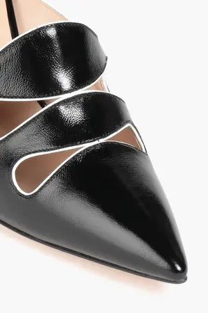 Casadei Cutout Leather Mules