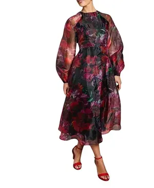 Puff Sleeve Organza Dresses