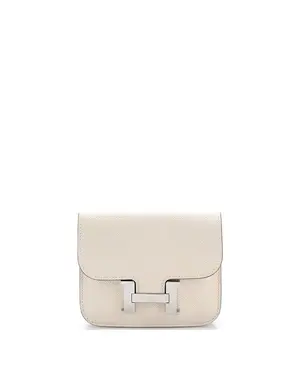 HERMES Constance Slim Wallet Epsom - Neutral