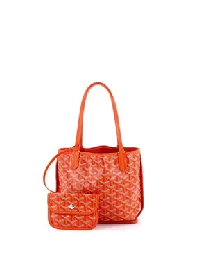 Goyard Anjou Reversible Tote - Orange