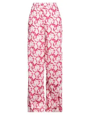 JIJIL Wide-leg Satin Pants With Tie-dye Print - Pink