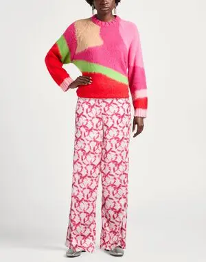 JIJIL Wide-leg Satin Pants With Tie-dye Print - Pink