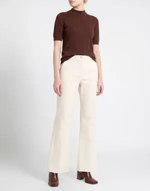 Pinko Cotton Blend Bootcut Twill Pants