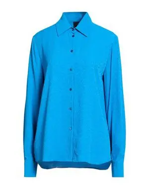 Pinko Jacquard Logo-Print Shirt Blue